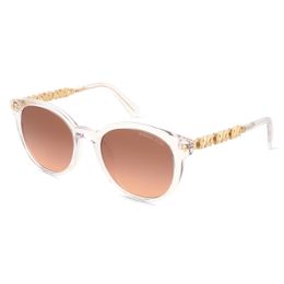 Michael Kors 0MK2264U PIENZA | Damen-Sonnenbrille | Fassung: Vollrand, Rund, Kunststoff, Kristall Transparent | Glasfarbe: Pink Verlaufend Mehrfarbig