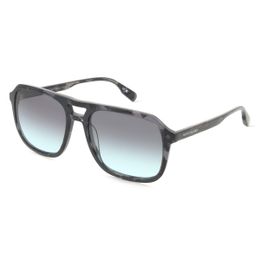 Scotch & Soda Scotch & Soda SS8036 | Herren-Sonnenbrille | Fassung: Vollrand, Quadratisch, Acetat, Schwarz | Glasfarbe: Blau Verlaufend