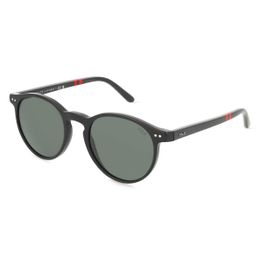 Polo Ralph Lauren 0PH4236 | Herren-Sonnenbrille | Fassung: Vollrand, Rund, Acetat, Schwarz Gl&auml;nzend | Glasfarbe: Grau