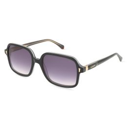 Sandro SA6055 | Damen-Sonnenbrille | Fassung: Vollrand, Quadratisch, Acetat, Schwarz | Glasfarbe: Grau Verlaufend