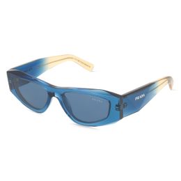 Prada 0PR B19S | Herren-Sonnenbrille | Fassung: Vollrand, Pilot, Acetat, Blau | Glasfarbe: Blau