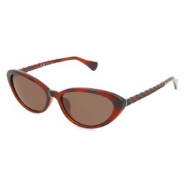 Ralph Lauren Ralph 0RA5338U | Damen-Sonnenbrille | Fassung: Vollrand, Butterfly, Kunststoff, Havanna Gl&auml;nzend | Glasfarbe: Braun