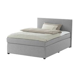 H&ouml;ffner Boxspringbett mit Matratze und Topper H3 Duke &brvbar; grau &brvbar; Ma&szlig;e (cm): B: 127 H: 104 &raquo; H&ouml;ffner