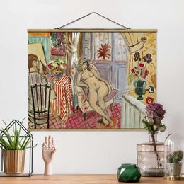 Bilderwelten Stoffbild mit Posterleisten Henri Matisse - Der K&uuml;nstler und sein Model