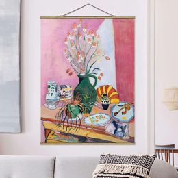 Bilderwelten Stoffbild mit Posterleisten Henri Matisse - Stillleben mit Affodillen