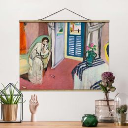 Bilderwelten Stoffbild mit Posterleisten Henri Matisse - Frau auf dem Divan