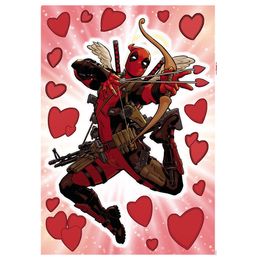 Bilderwelten Wandtattoo Illustration selbstklebend Wandaufkleber - Deadpool Lovepool - Wandsticker Kinderzimmer Baby M&auml;dchen Jungen