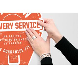Wandtattoo Star Wars Delivery Service - Wandsticker Wandaufkleber Wandklebebilder S bis XXL