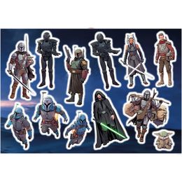 Wandtattoo Mandalorian Iconic Figures - Wandsticker Wandaufkleber Wandklebebilder S bis XXL
