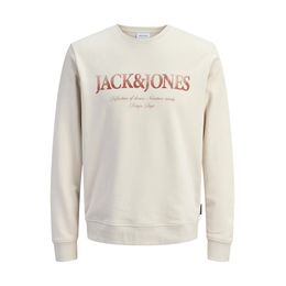 Jack & Jones Jack & Jones Sweatshirt 'JJDevin Daytona' male Beige size XXL