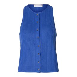 Selected Knitted Vest 'SLFTrixie' female Blue size S