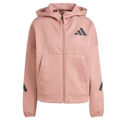 adidas Sportswear Athletic Zip-Up Hoodie 'Z.N.E.' female Pink size XS