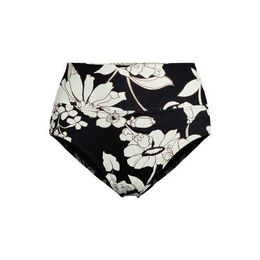 LANDS' END Bikinihose zum Umschlagen, High Waist, Damen,  Schwarz, Nylon-Mischung, by Lands' End