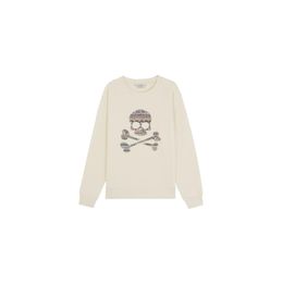 Scalpers Sckilimpatchskullsw Kids ' ' M&auml;dchen Gr&ouml;&szlig;e 104 wei&szlig; / offwhite