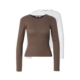 ABOUT YOU Shirt 'Insa' female Brown, White size L