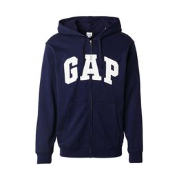 GAP Zip-Up Hoodie 'HERITAGE' male Blue size S