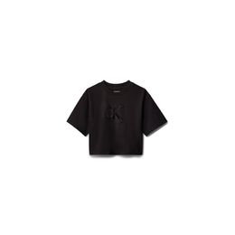 Calvin Klein Jeans Shirt 'Boxy Logo' girl Black size 12