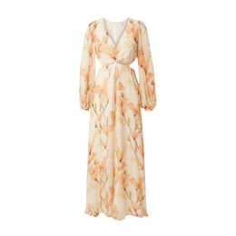 Oasis Kleid Damen Gr&ouml;&szlig;e 40 creme / braun / schilf / orange Winterkleid