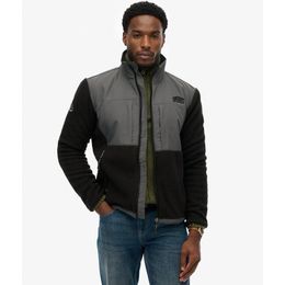 Superdry Herren Polar Fleece Hybrid Trekker-jacke Black - Gr&ouml;&szlig;e: M 102020050100516A002