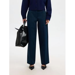 Selected Pleated Pants female Blue size 42