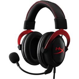Kingston HyperX Cloud II Kopfh&ouml;rer gaming mit kabel mit Mikrofon - Rot/Schwarz