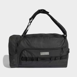 Sporttasche adidas Performance "HYBRID DUFFEL", schwarz, reflective silber, Obermaterial: 100% Polyurethan, Taschen Sporttasche, f&uuml;r Erwachsene, aus Polyurethan, mit Griffen und Quertragegurt