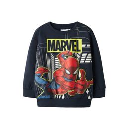 name it Sweatshirt 'NMMDion Spider' Jungen Gr&ouml;&szlig;e 110 navy / gelb / rot / wei&szlig;