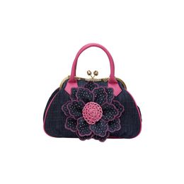 Gaya Handtasche Damen Gr&ouml;&szlig;e One Size dunkelblau / fuchsia