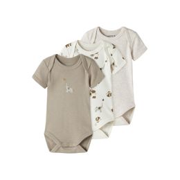 name it Body Jungen Gr&ouml;&szlig;e 74 dunkelbeige / beigemeliert / braun / wei&szlig;