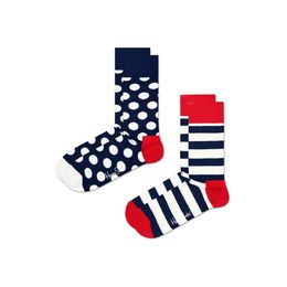 Happy Socks Socken '2-Pack Big Dot Socks' Damen Gr&ouml;&szlig;e 41/46 dunkelblau