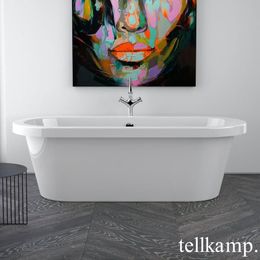 Tellkamp Elegance freistehende Oval-Badewanne, 0100-067-00-B/CR,