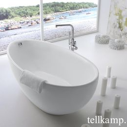 Tellkamp Neon freistehende Oval-Badewanne, 0100-089-00-A/CRWM,