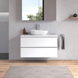 Duravit Plinero Schrank mit Luv Waschtisch, 2 Ausz&uuml;ge, 0379502600+PL8207018180000+PL8203018180000,