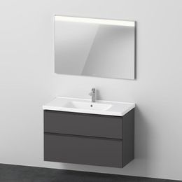 Duravit D-Neo Schrank mit Waschtisch, mit Spiegel, DE011404949,
