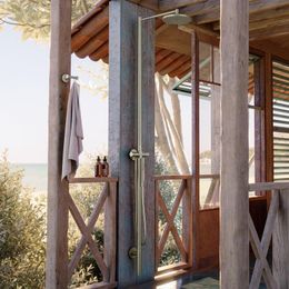 Axor Starck Nature Aufputz-Duschsystem, Einhebelmischer, 12670800,