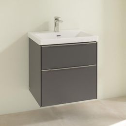 Villeroy & Boch Villeroy & Boch Subway 3.0 Schrank mit Waschtisch, 2 Ausz&uuml;ge, 4A7060R1+C57800VR,