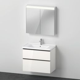Duravit D-Neo Schrank mit Waschtisch, mit Spiegelschrank, DE011602222,