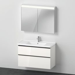 Duravit D-Neo Schrank mit Waschtisch, mit Spiegelschrank, DE011702222,