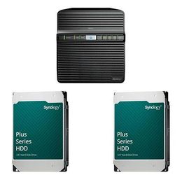 Synology DiskStation DS423 4 Einsch&uuml;be NAS-Server Leergeh&auml;use + 2x Synology Plus 3.5" SATA 6Gb/s Festplatte 16 TB (32TB)