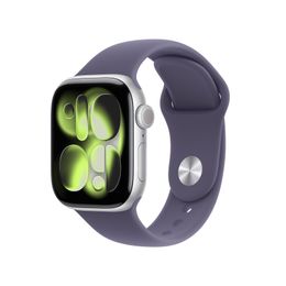 Apple Watch Series 11 Aluminium GPS 42mm Silber (Sportarmband Nebelviolett) S/M