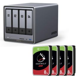 UGREEN NASync DXP4800 Plus + SEAGATE Festplatte 32 TB (4 x 8 TB)