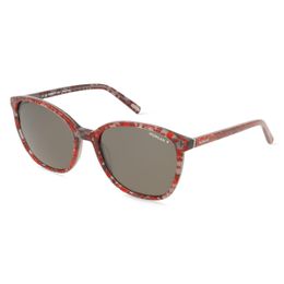 Morgan MO7250 | Damen-Sonnenbrille | Fassung: Vollrand, Eckig, Acetat, Rot | Glasfarbe: Grau