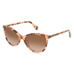 Ralph Lauren Ralph 0RA5339U | Damen-Sonnenbrille | Fassung: Vollrand, Panto, Acetat, Pink Havanna | Glasfarbe: Braun Verlaufend