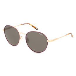 Morgan MO7381 | Damen-Sonnenbrille | Fassung: Vollrand, Rund, Edelstahl, Gold | Glasfarbe: Grau