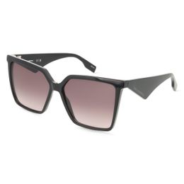 K by KARL LAGERFELD Karl Lagerfeld KL6207S | Damen-Sonnenbrille | Fassung: Vollrand, Eckig, Kunststoff, Schwarz | Glasfarbe: Grau Verlaufend