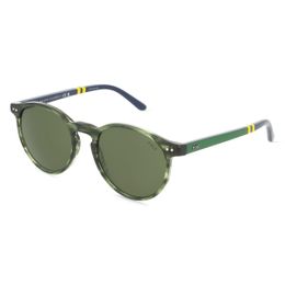 Polo Ralph Lauren 0PH4236 | Herren-Sonnenbrille | Fassung: Vollrand, Rund, Acetat, Havanna Gestreift | Glasfarbe: Gr&uuml;n
