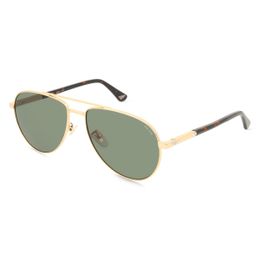 Police SPLR77 | Herren-Sonnenbrille | Fassung: Vollrand, Pilot, Edelstahl, Rose Gold | Glasfarbe: Gr&uuml;n