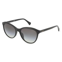 Ralph Lauren Ralph 0RA5336U | Damen-Sonnenbrille | Fassung: Vollrand, Rund, Acetat, Schwarz Gl&auml;nzend | Glasfarbe: Grau Verlaufend