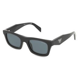 Prada 0PR C06S | Damen-Sonnenbrille | Fassung: Vollrand, Pilot, Acetat, Schwarz | Glasfarbe: Grau
