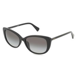 Ralph Lauren Ralph 0RA5340U | Damen-Sonnenbrille | Fassung: Vollrand, Butterfly, Acetat, Schwarz Gl&auml;nzend | Glasfarbe: Grau Verlaufend